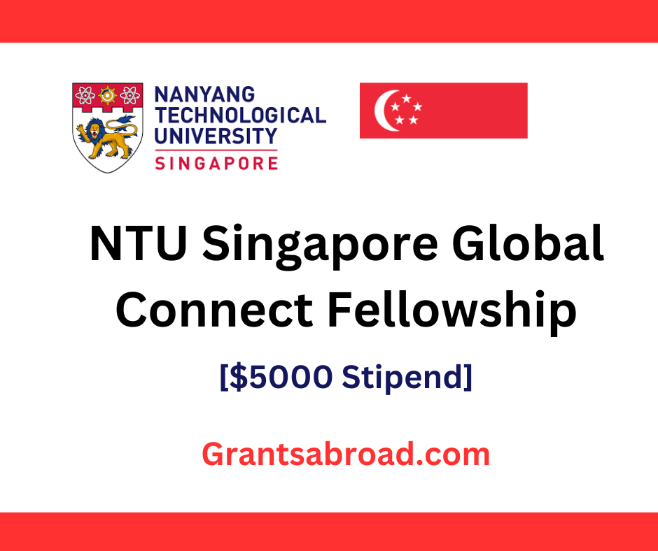 NTU Singapore Global Connect Fellowship, Singapore 2025 - Grants Abroad